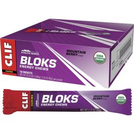 Clif Bloks Energy Chews Mountain Berry Box of 18 | Shop Naturally