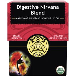 Buddha Teas Organic Herbal Tea Bags Digestive Nirvana Blend | Shop Naturally
