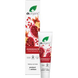 Dr Organic Toothpaste Whitening Organic Pomegranate 100ml | Shop Naturally