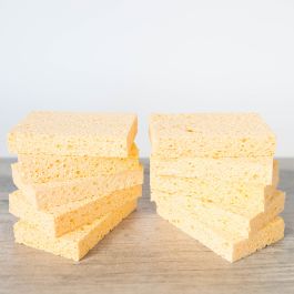 The Happy Sparrow Cellulose Kitchen Sponge 10 Pack | Shop Naturally