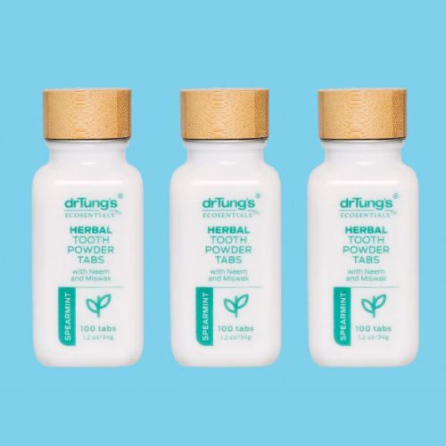 Dr Tung's Herbal Tooth Powder Tabs 100 tablets Spearmint | Shop Naturally