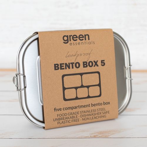 Green Essentials Stainless Steel Leakproof Bento Box Five | Shop Naturally