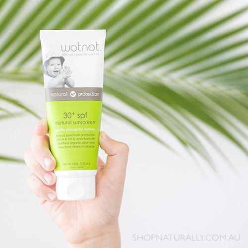 Wotnot Natural Baby Sunscreen SPF30 100g | Shop Naturally