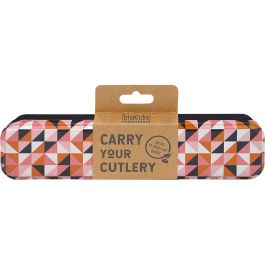 Retro Kitchen Stainless Steel Cutlery Set Geometric | Shop Naturally