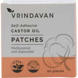 Vrindavan Self-Adhesive Castor Oil Patches 20 pieces | Shop Naturally