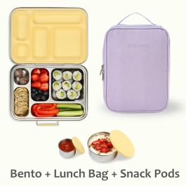 Ever Eco Bento + Lunch Bag + Snack Pods Trio Pack Buttercup | Shop ...